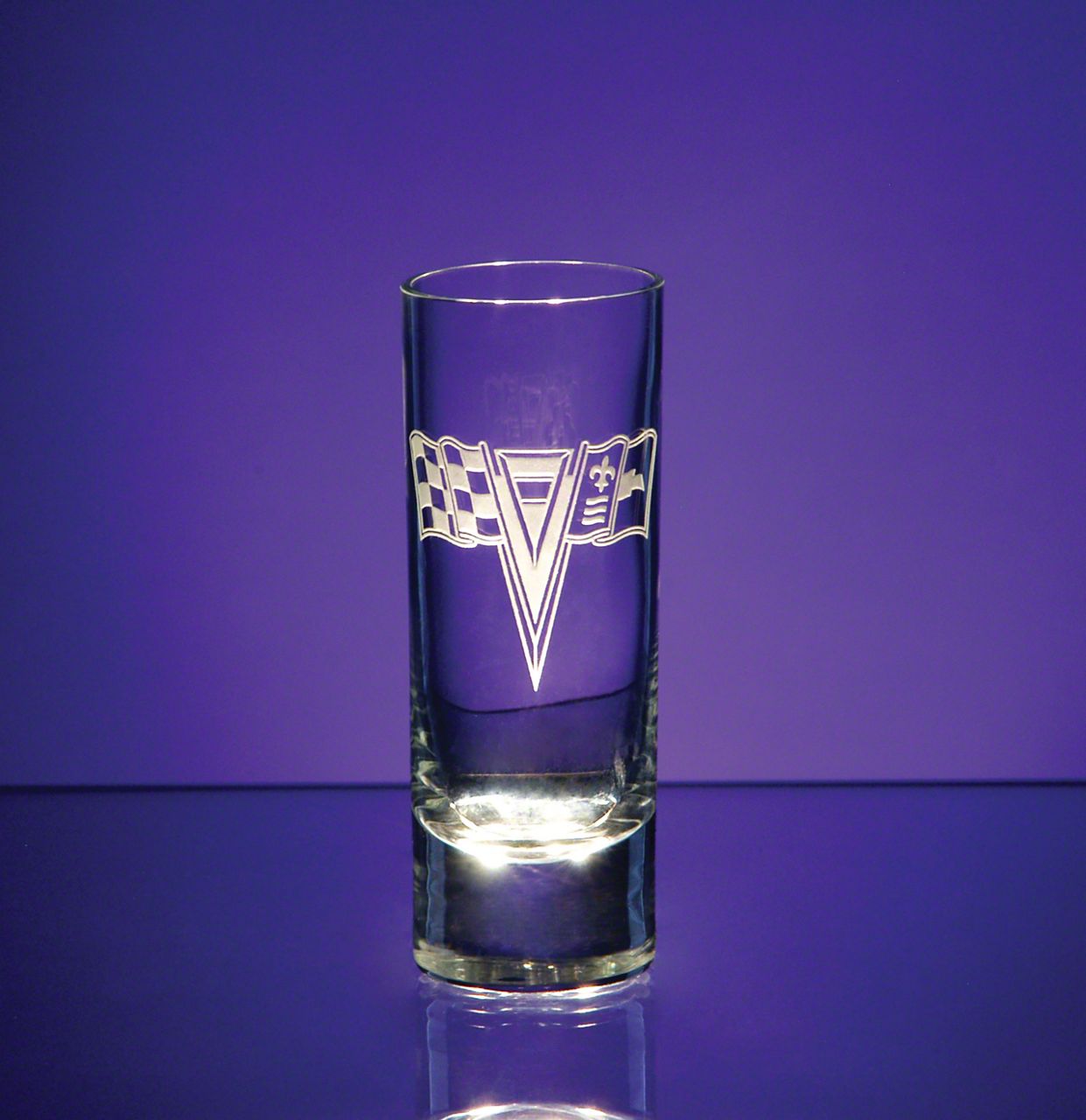 Universal AM Shot Glass with C2 Logo; 2-oz. - Free Shipping