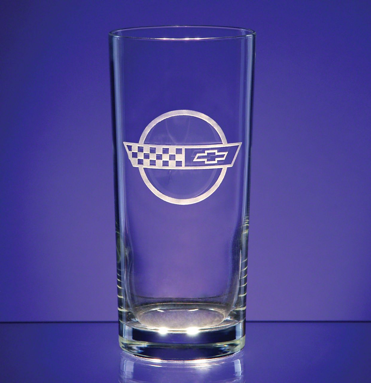 Universal AM Tall Glass Set with C4 Logo; 15-oz. - Free Shipping