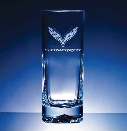 Universal AM Tall Heavy Base Cooler Glass Set with C7 Logo; 15-oz. - Free Shipping