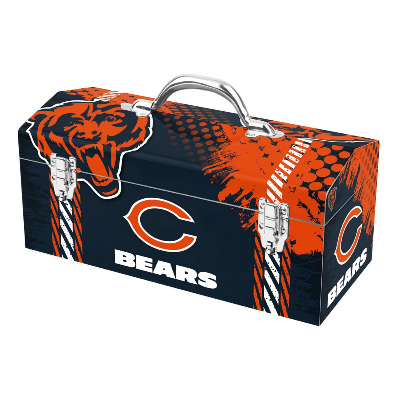 Universal AM Tool Box with Chicago Bears Logo; Blue and Orange - Free ...