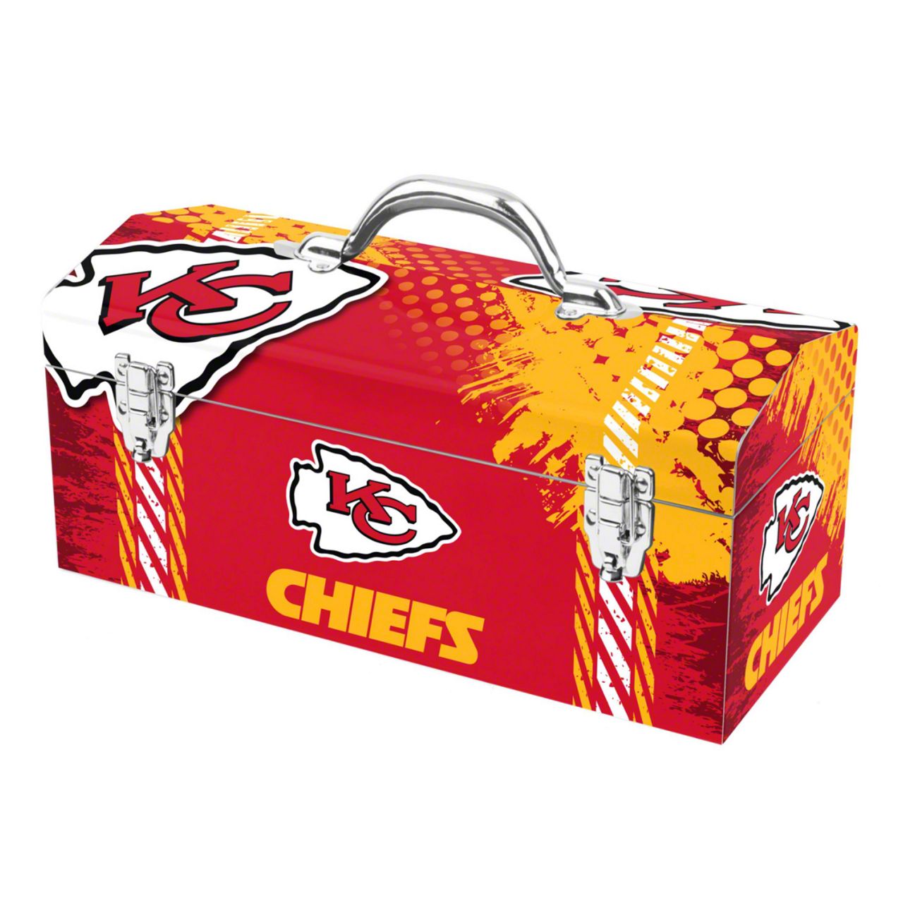 Universal AM Tool Box with Kansas City Chiefs Logo; Red, Yellow - Free ...