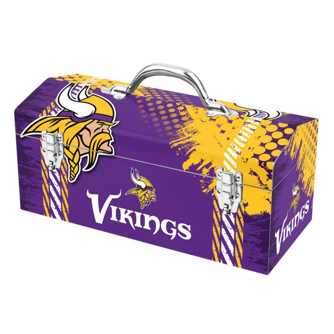 Universal AM Tool Box with Minnesota Vikings Logo; Purple and Yellow ...