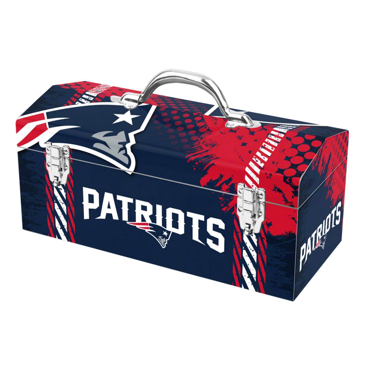 Universal AM Tool Box with New England Patriots Logo; Blue and Red ...