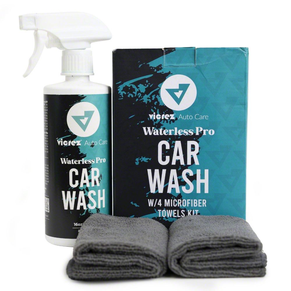 Universal AM Waterless Pro Car Wash with 4 Microfiber Towels; 16-Ounce ...