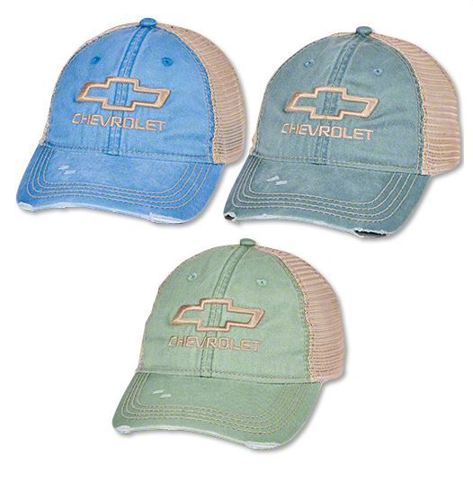 Universal AM Women's Bowtie Distressed Mesh Hat; Sage - Free Shipping