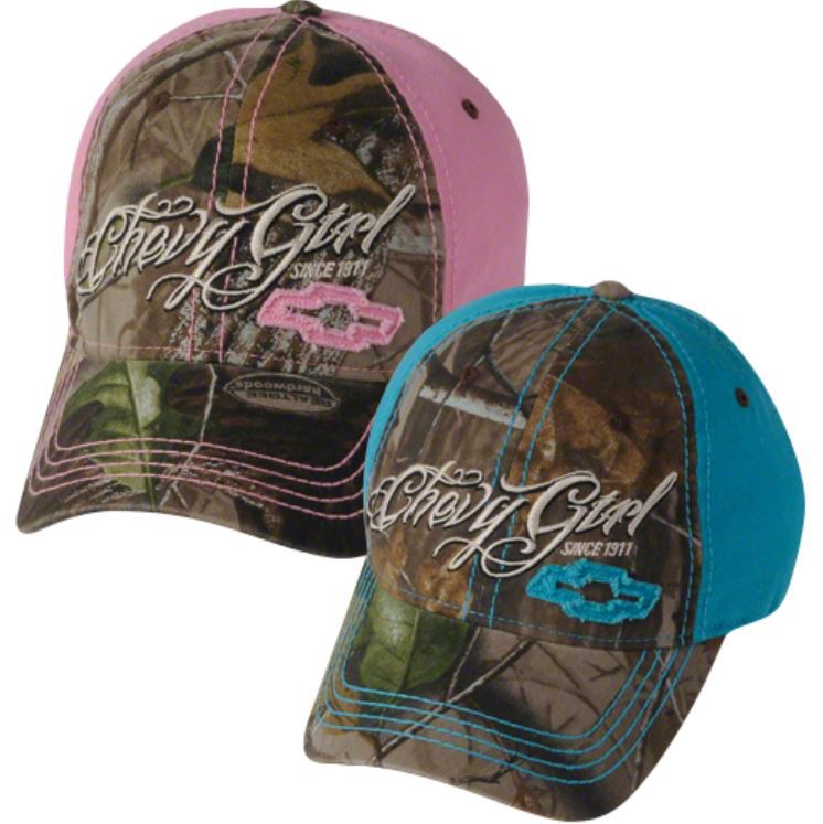 Universal AM Women's Chevy Girl Camo Hat; Pink - Free Shipping