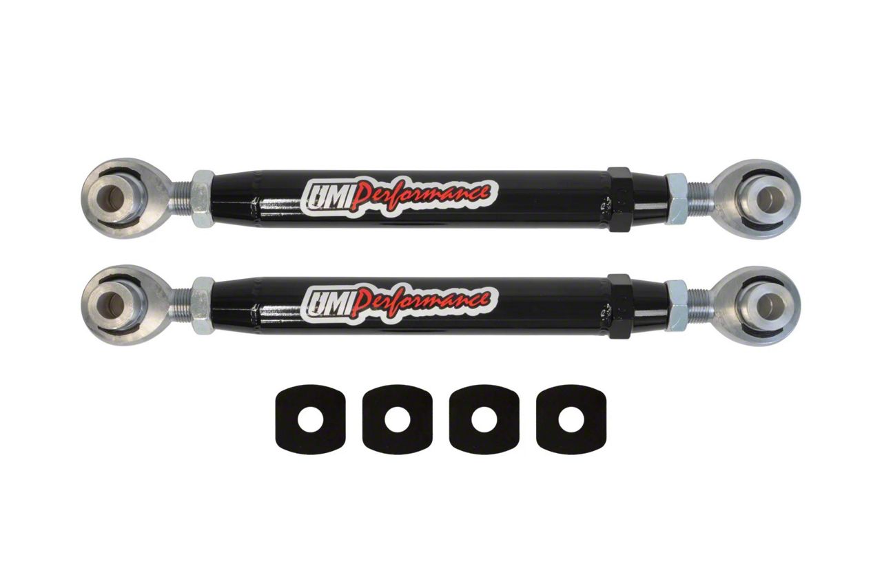 UMI Performance Camaro Adjustable Rear Toe Rods; Rod Ends; Chromoly ...
