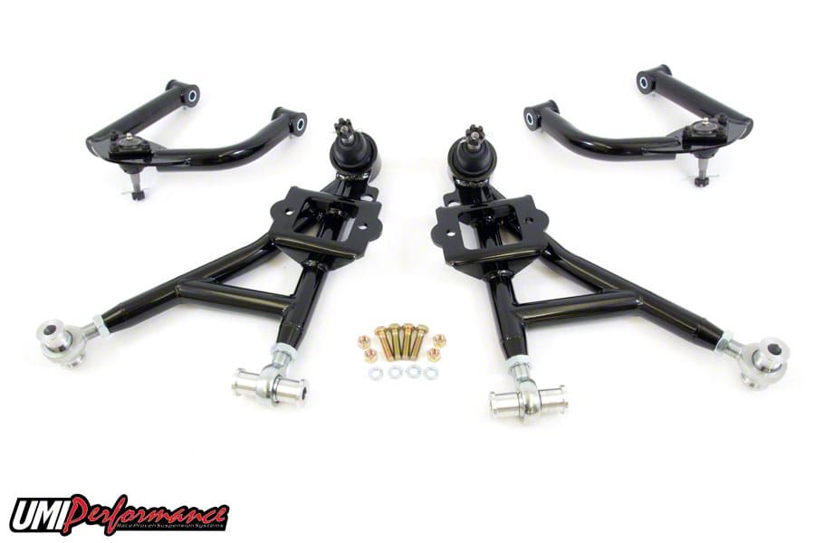 UMI Performance Camaro Budget Drag Front A-Arm Kit; Black 230011-B (93 ...