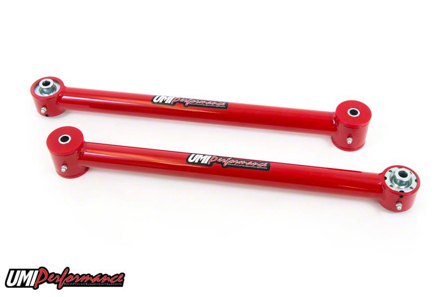 UMI Performance Camaro Rear Lower Control Arms; Poly/Roto-Joints; Red ...