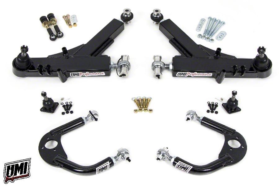 UMI Performance Camaro Road Race Front A-Arm Kit; Black 230910-B (93-02 ...