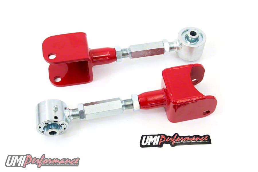 UMI Performance Mustang Adjustable Rear Upper Control Arms; Roto-Joints ...