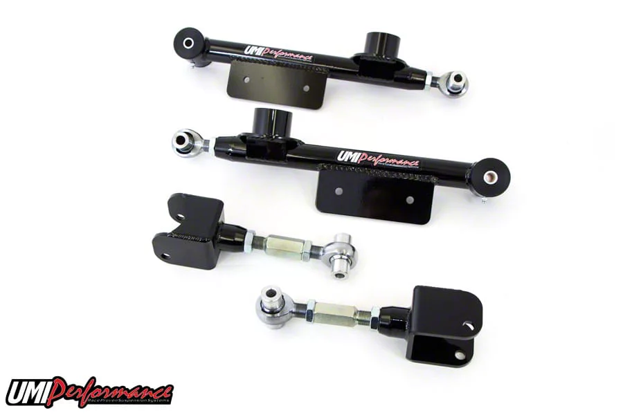UMI Performance Mustang Adjustable Rear Upper and Lower Control Arms ...