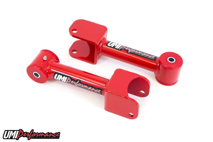 UMI Performance Mustang Rear Upper Control Arms; Red 1016-R (79-04 ...