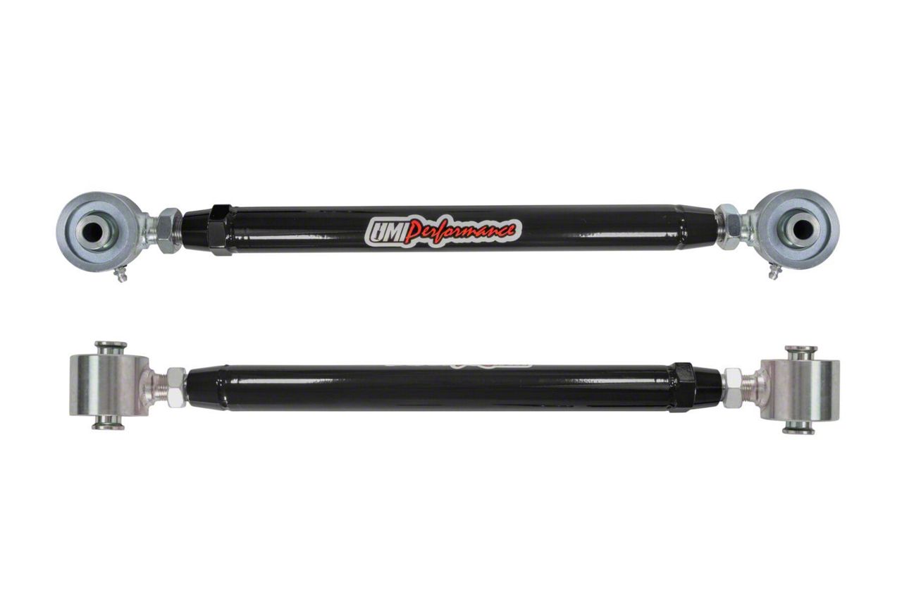 UMI Performance Camaro Adjustable Rear Toe Rods; Roto-Joints; Black ...