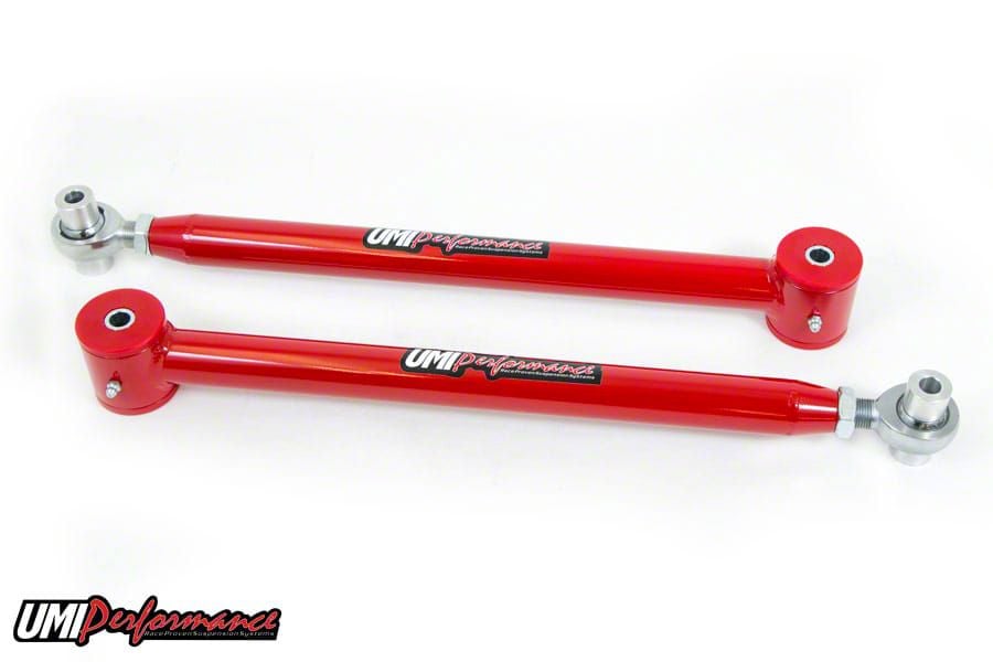 UMI Performance Camaro Single Adjustable Rear Lower Control Arms; Red ...