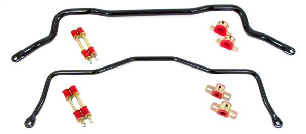 UMI Performance Camaro Tubular Front and Rear Sway Bars; Red 211213-R ...