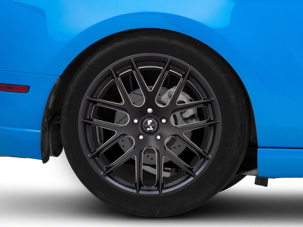 Mustang Shelby Style SB202 Satin Black Wheel; Rear Only; 20x10.5; 48mm ...