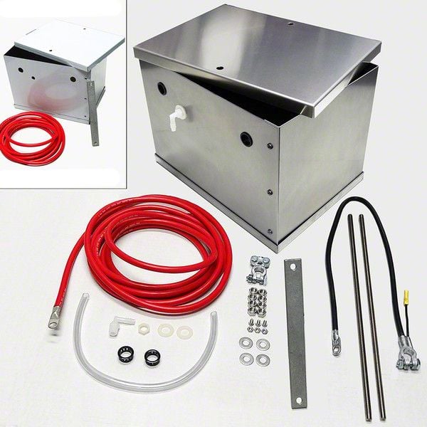 Challenger NHRA Legal Universal Aluminum Battery Box Kit (Universal ...
