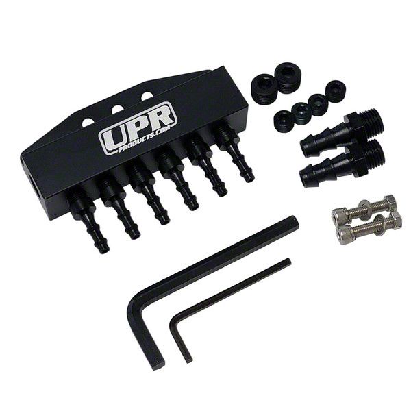 UPR Products Charger Universal Billet 8-Port Vacuum Block Manifold 5008 ...