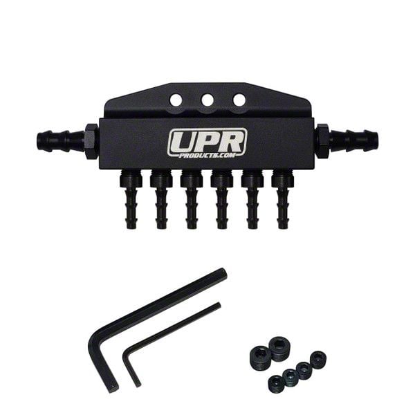 Corvette Universal Billet 8-Port Vacuum Block Manifold (Universal; Some ...