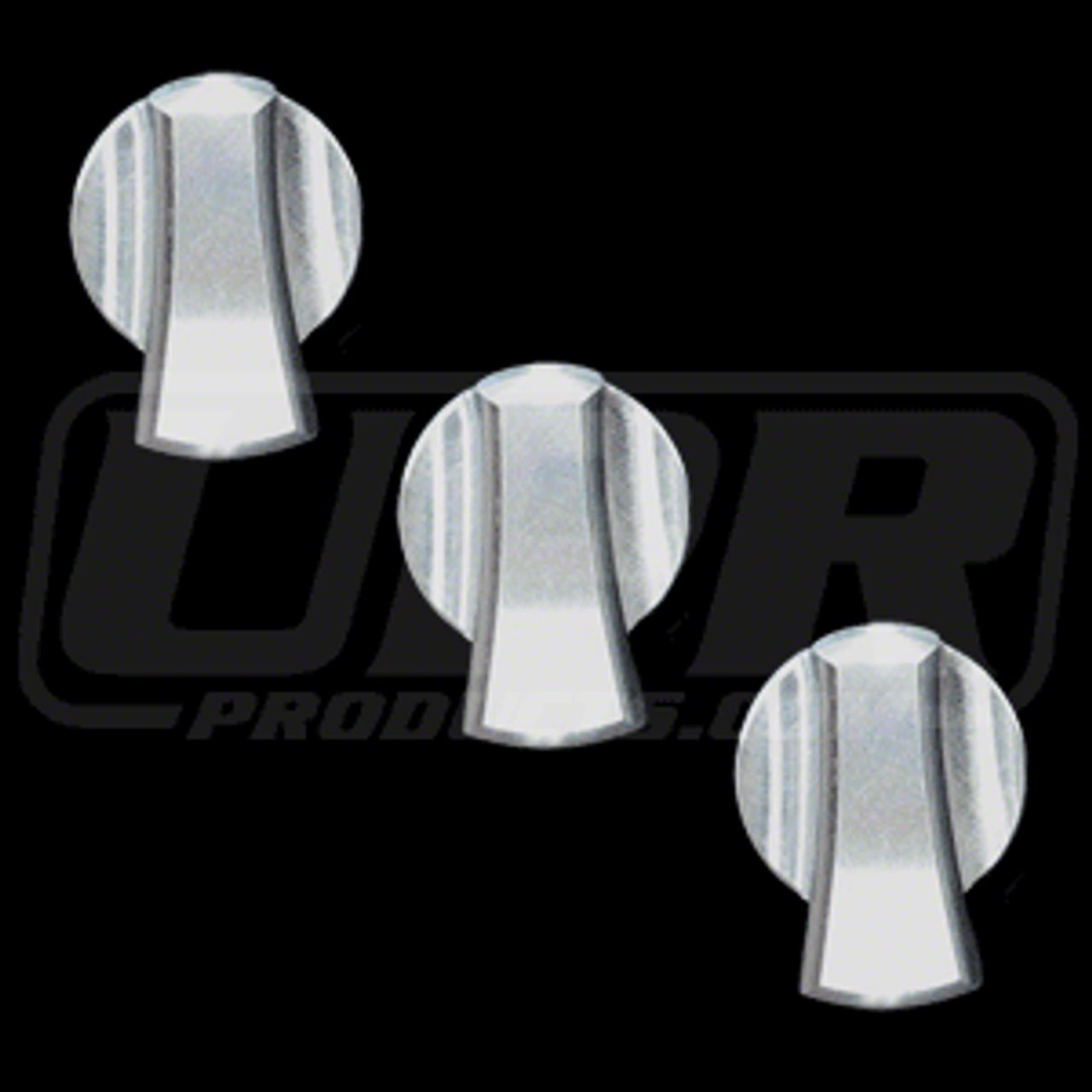 UPR Products Mustang Billet A/C Knob Covers; Polished 1003-07-02 (05-09 ...