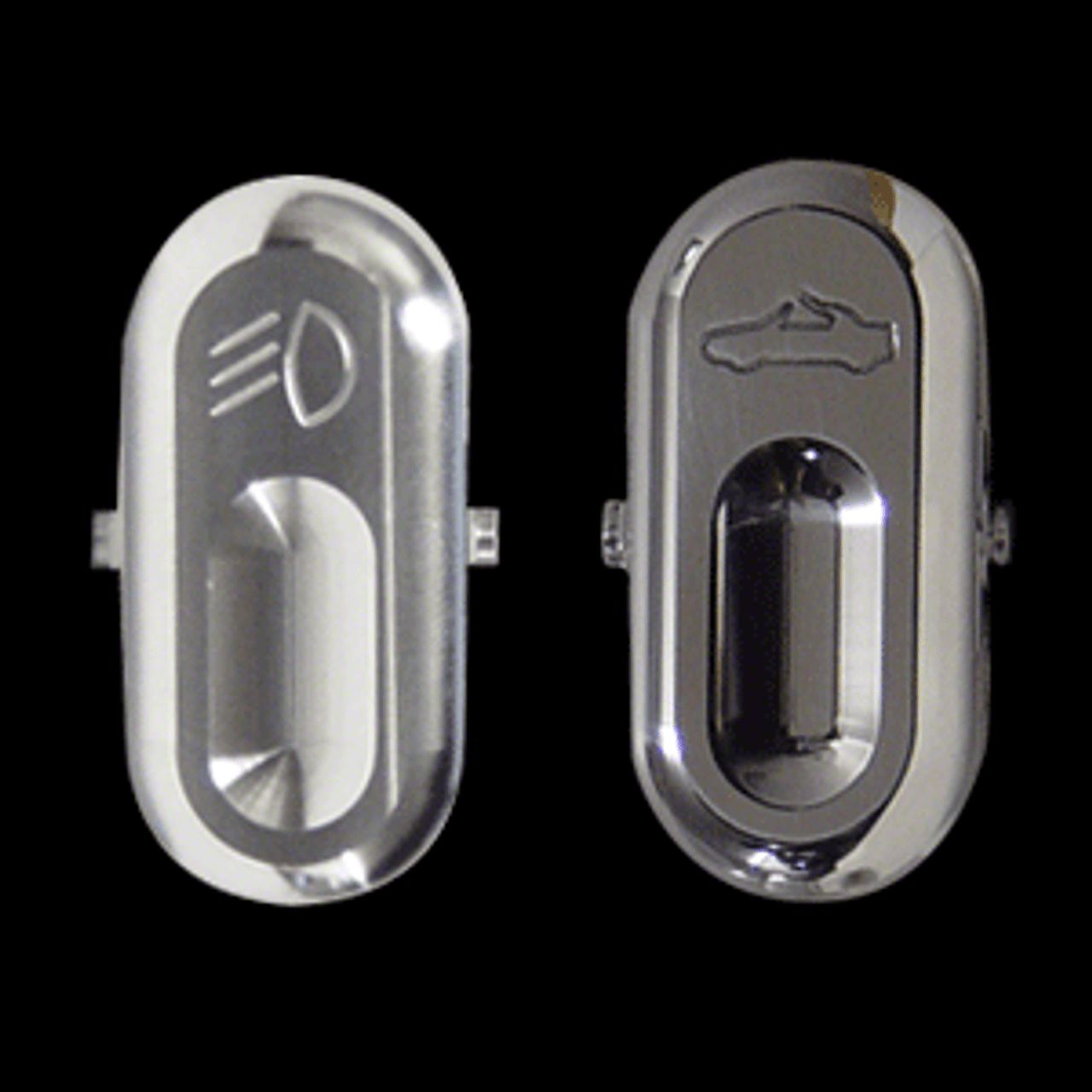 Mustang Billet Convertible Top and Fog Light Switches; Polished (94-04 ...