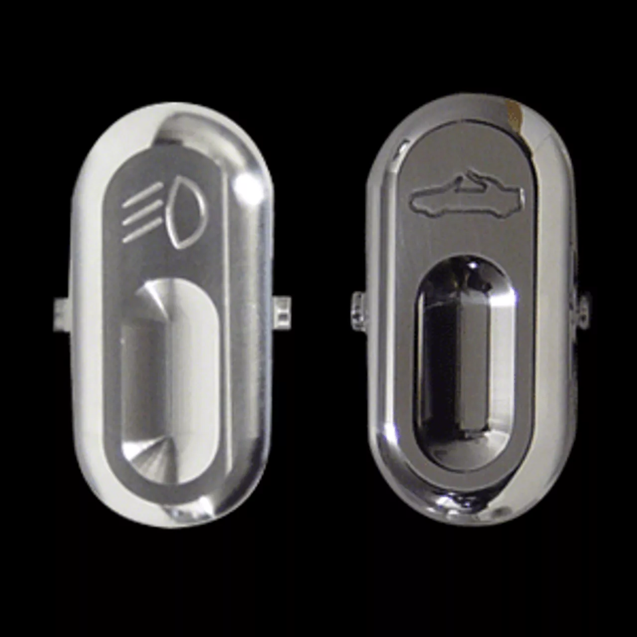 Mustang Billet Convertible Top and Fog Light Switches; Satin (94-04 ...