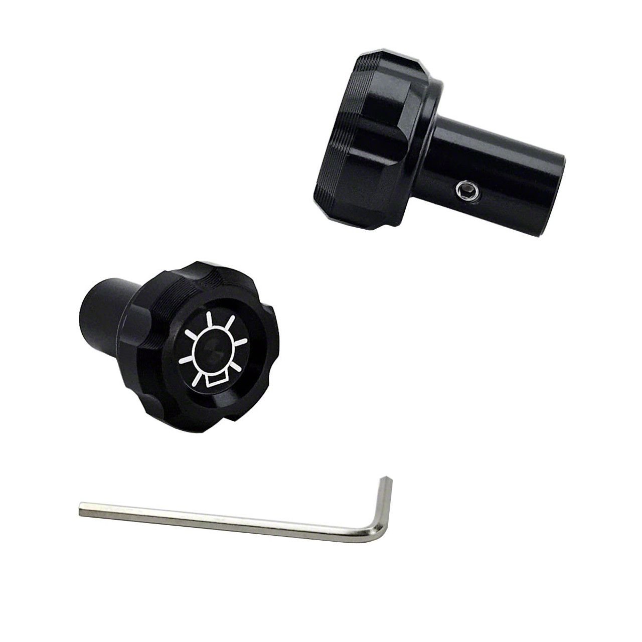 Mustang Billet Designer Style Headlight Knob; Black (94-04 Mustang ...