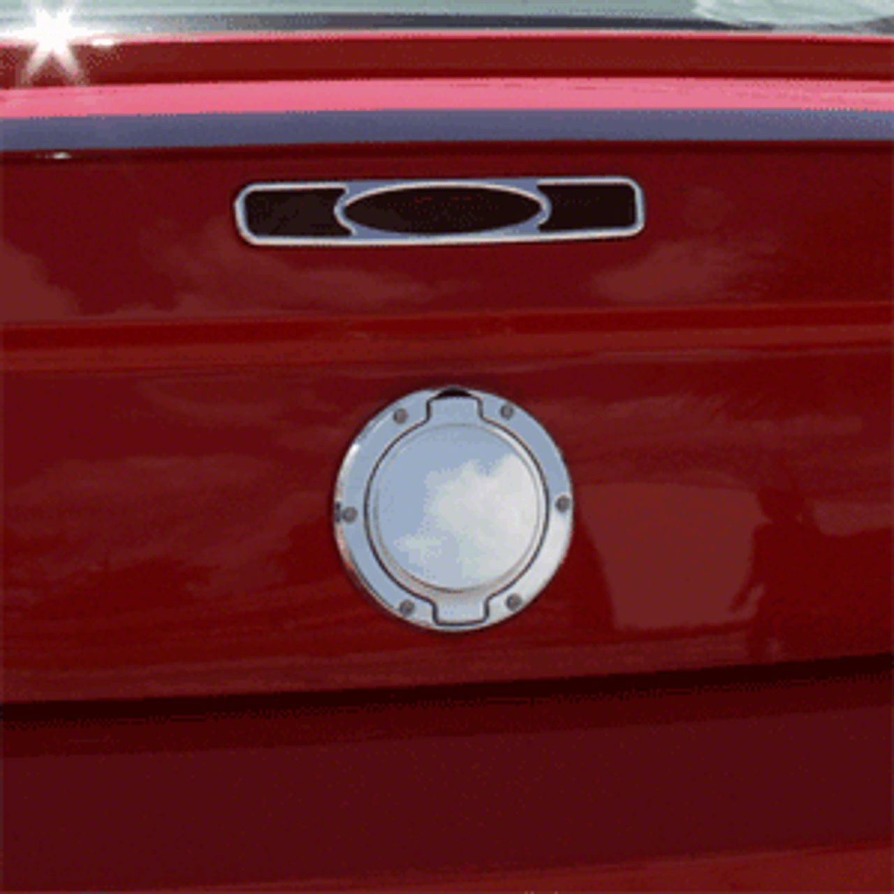 Mustang Billet Designer Third Brake Light Bezel; Polished (05-09 ...