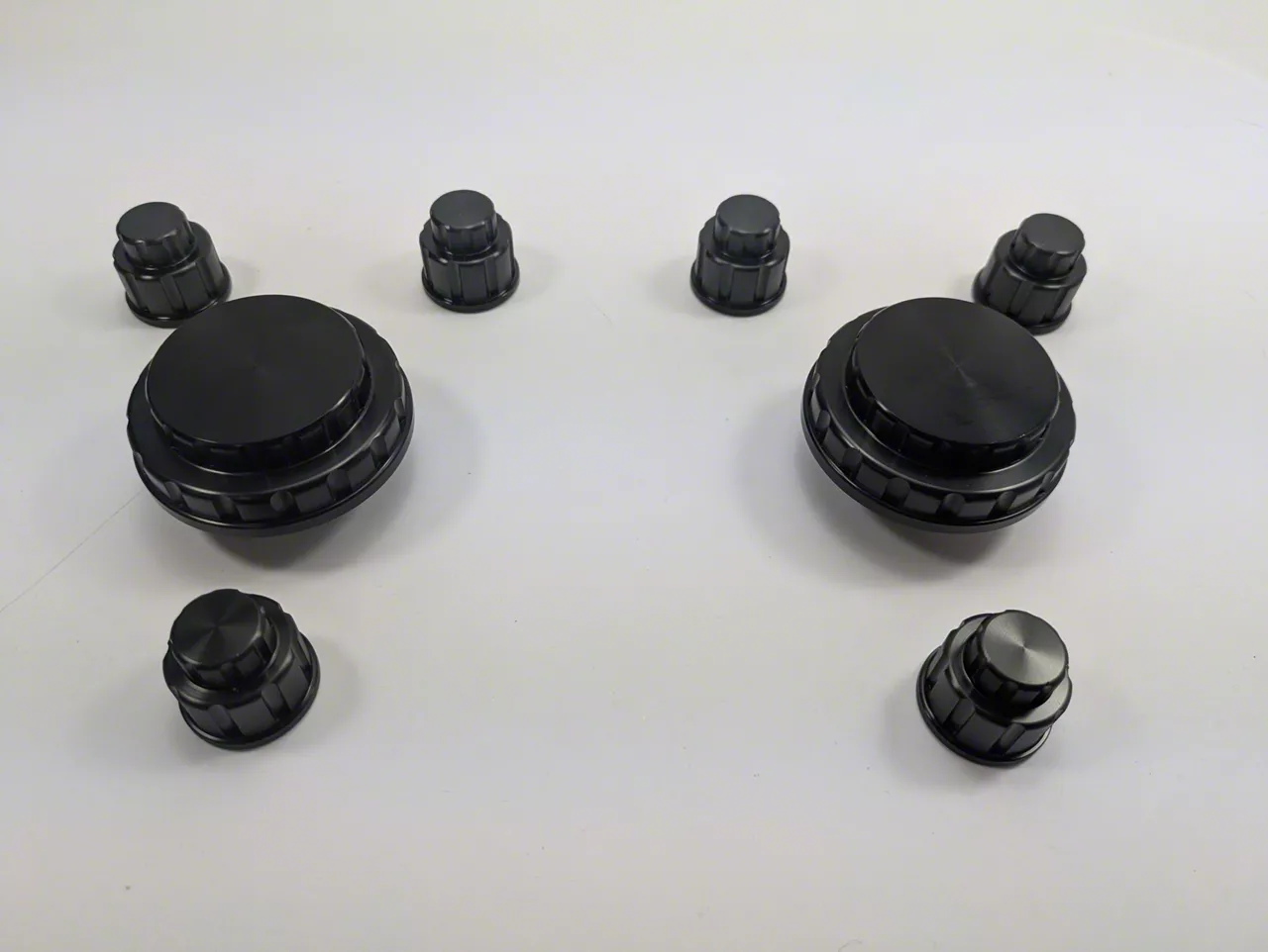 Mustang Billet Strut Tower Cap Covers; Black (15-26 Mustang) - Free ...