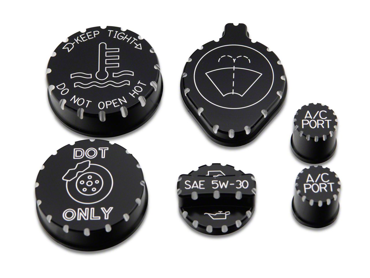 Mustang Coyote Engine Cap Covers; Black (18-25 Mustang GT) - Free Shipping