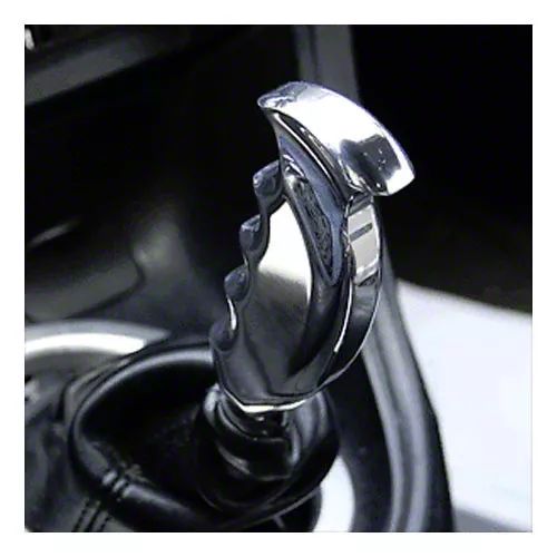 Mustang Extreme Pistol Grip Shift Knob; Polished (05-10 Mustang GT, V6 ...