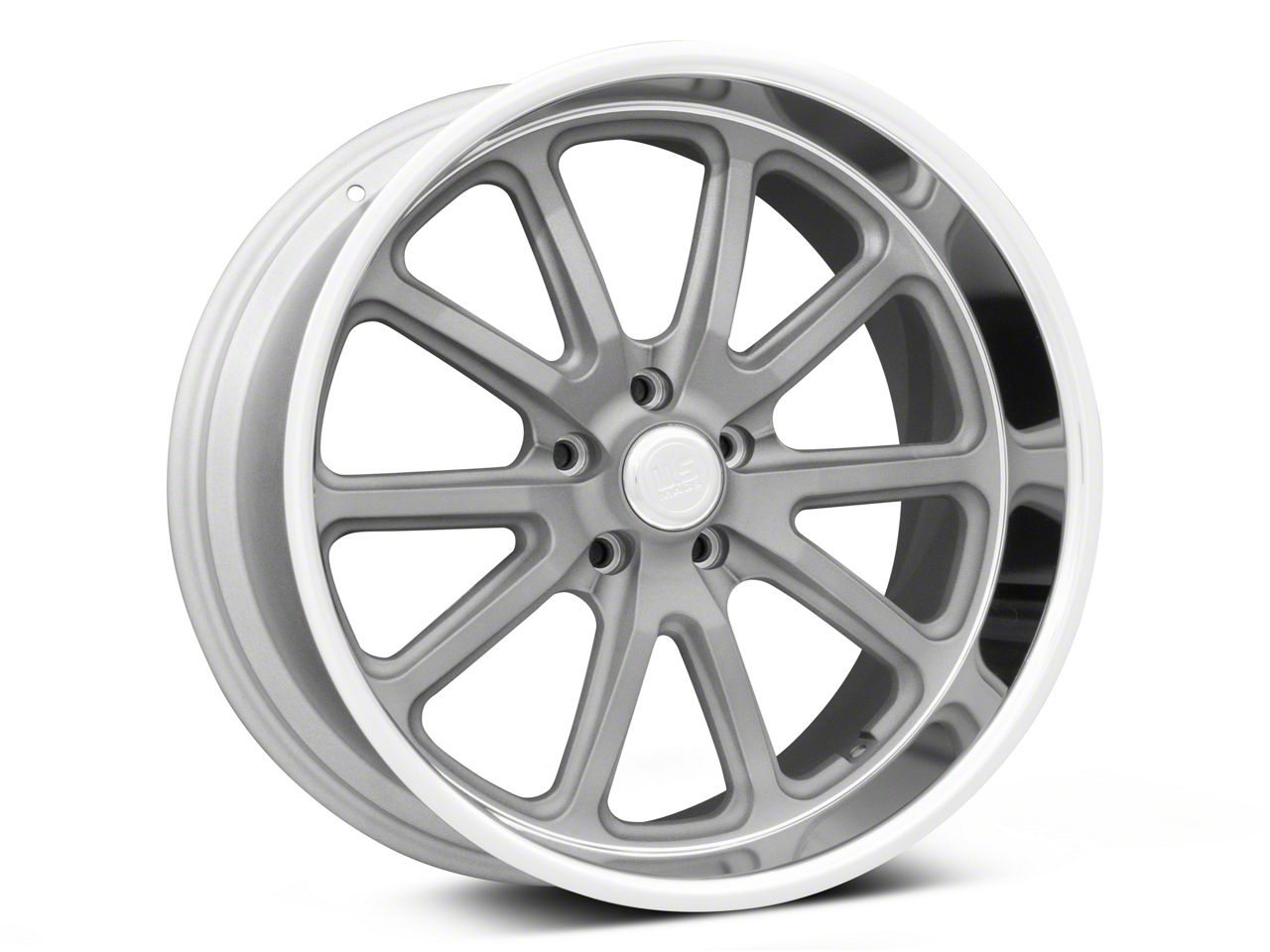 US Mag Challenger Rambler Matte Gunmetal Machined Wheel; 20x8.5; 15mm ...
