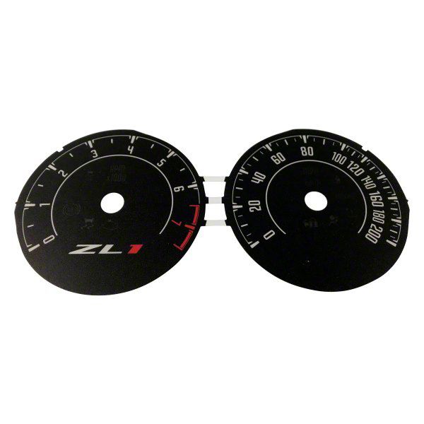 US Speedo Camaro Daytona Edition Gauge Face; MPH; White Face/Black ...