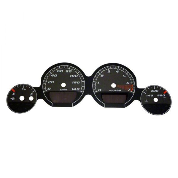 US Speedo Challenger Daytona Edition Gauge Face; 140 MPH; Black MAG061 ...