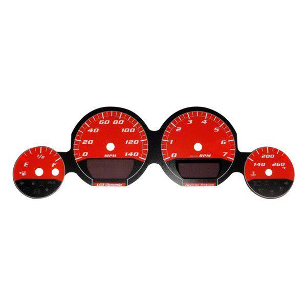 US Speedo Challenger Daytona Edition Gauge Face; 140 MPH; Red MAG065 ...