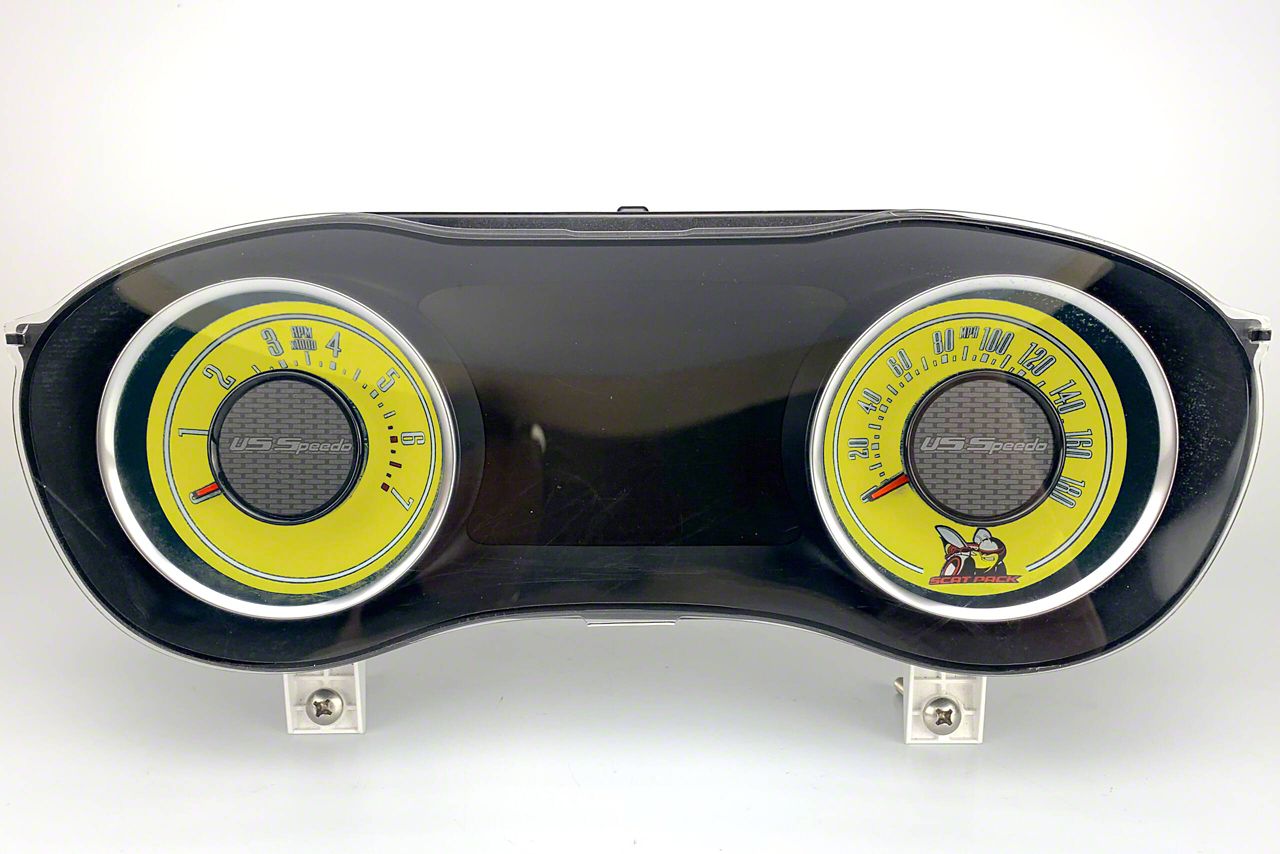 US Speedo Challenger Daytona Edition Gauge Face with MOPAR Logo; MPH ...