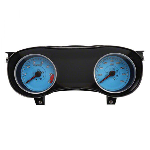 US Speedo Charger Daytona Edition Gauge Face; 160 MPH; Light Blue ...