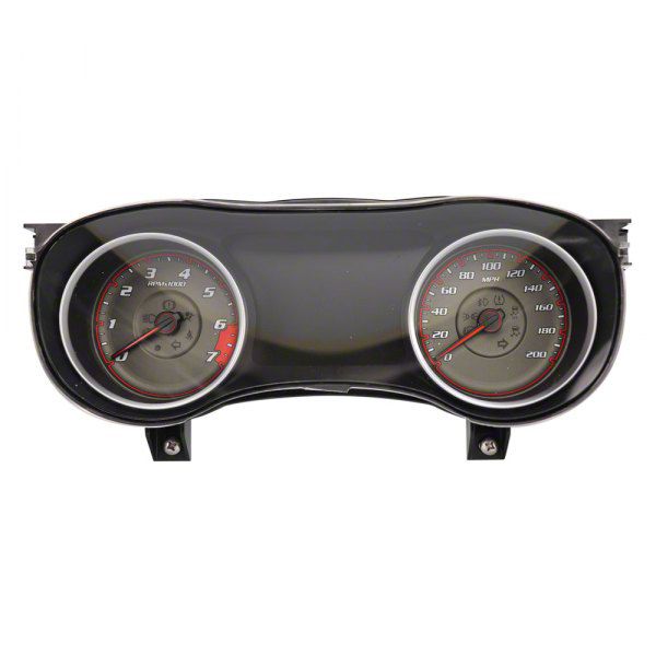 US Speedo Charger Daytona Edition Gauge Face; 200 MPH; Charcoal ...