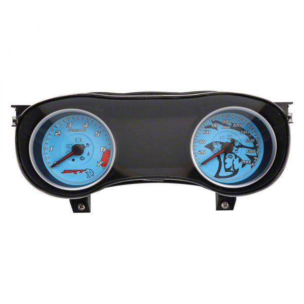 US Speedo Charger Daytona Edition Gauge Face; MPH; Light Blue ...