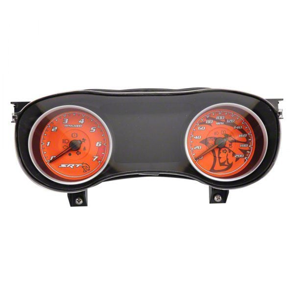 US Speedo Charger Daytona Edition Gauge Face; MPH; Orange CHAR16200HC9 ...