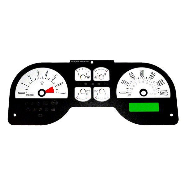 US Speedo Mustang Daytona Edition Gauge Face; MPH; 6-Gauges White ...