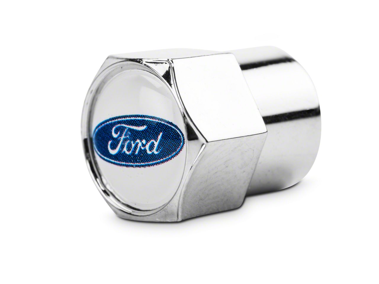 Mustang Valve Stem Caps with Ford Oval Logo; Set of 5 (Universal; Some ...