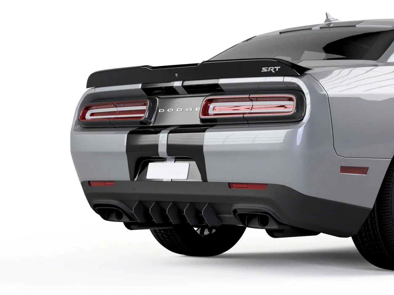 Challenger LV Style Rear Diffuser (15-23 Challenger SRT Hellcat, SRT ...
