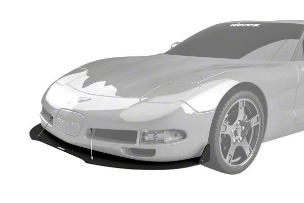 Corvette VZ Front Bumper Lip Splitter; Textured Black (97-04 Corvette ...