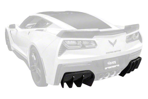 Corvette VZ3 Style Rear Diffuser; Unpainted (14-19 Corvette C7) - Free ...