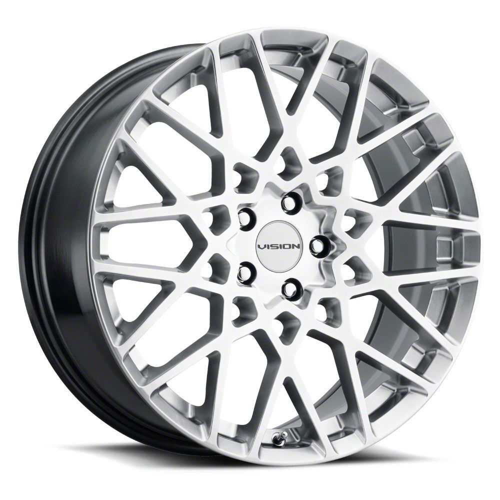 Vision Wheel Charger Recoil Hyper Silver Wheel; 17x8; 38mm Offset 474 ...