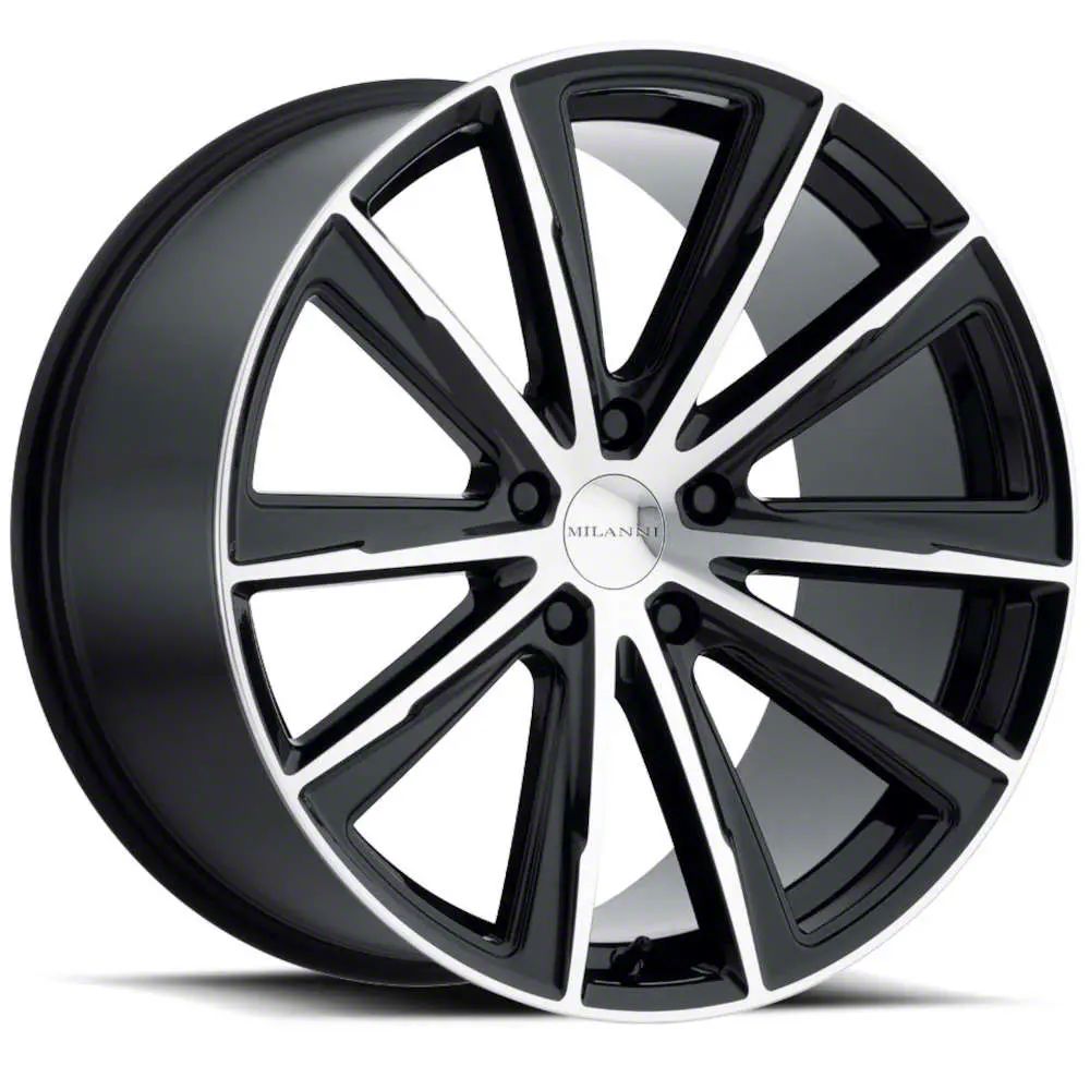 Vision Wheel Charger Splinter Gloss Black Machined Wheel; 20x10.5; 25mm ...