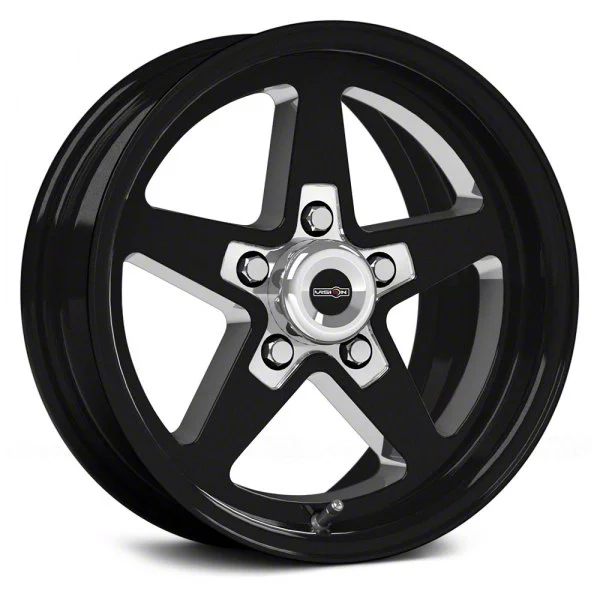 Vision Wheel Charger Sport Star II Gloss Black Milled Wheel; Front Only ...
