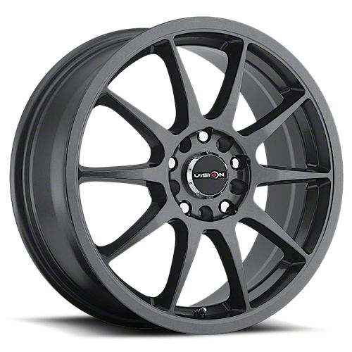 Vision Wheel Mustang Bane Gunmetal Wheel; 17x7; 38mm Offset 425 ...